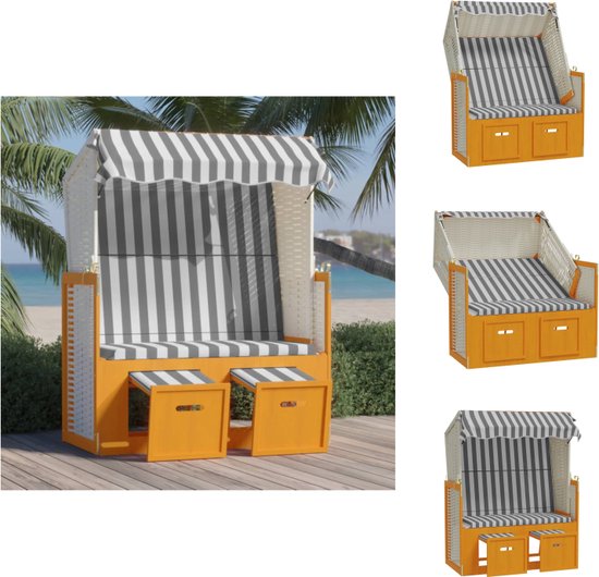 vidaXL Strandstoel - Strandstoelen - Strandkorb - Zitstoel ...