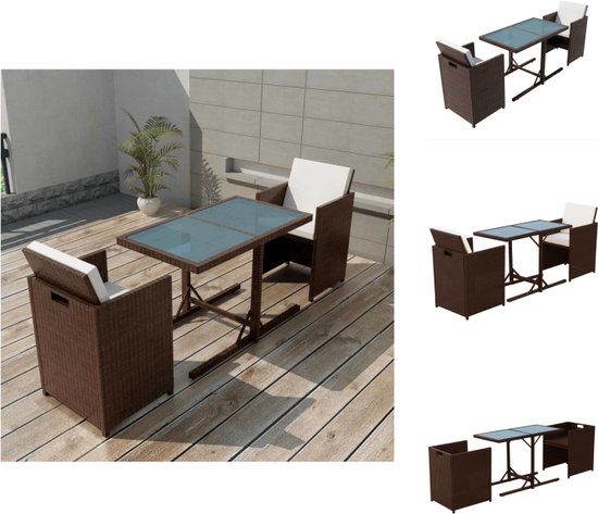 vidaXL Tuintafel En Stoel - Tuintafels En Stoelen - Tuintafel Set ...