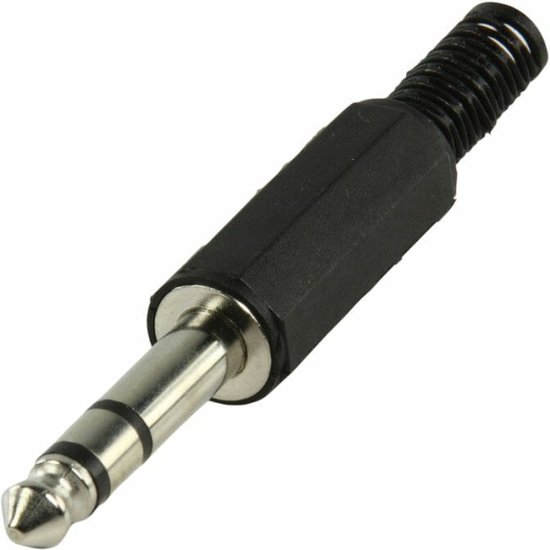 6.35mm audio stekker Stereo Plug Male | bol