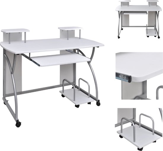 vidaXL Computerbureau - Computerbureaus - Gaming Bureau - Hoekbureau - Computerbureau... | bol