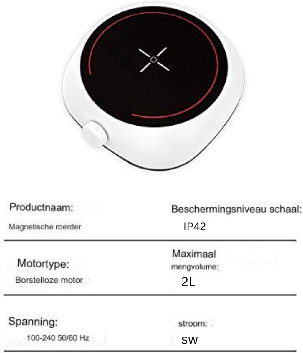 Vortex mixer - Laboratorium mixer - 2L - 1800RPM | bol