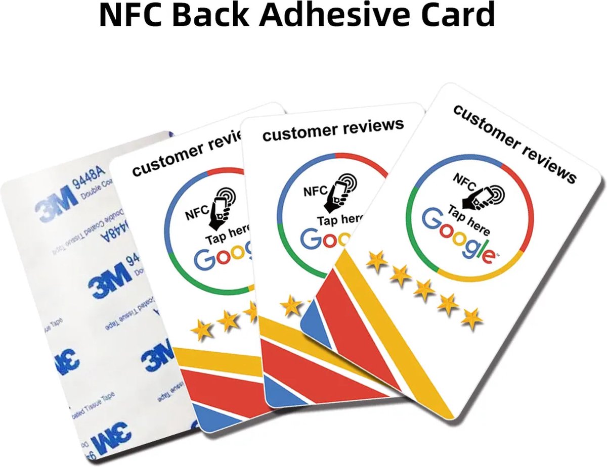 Google NFC Review card - NFC - Tap to phone recensie kaart - Boost je ...