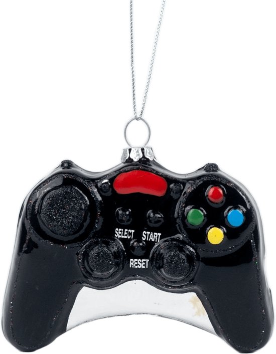Jolly Jingles Game controller kerstbal - multikleur - glas - 10,2x4x9 | bol