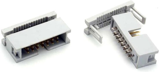 VAEM IDC Flat Ribbon Connector - 14-Pin 2x7 Male - 2.54mm Pitch | bol