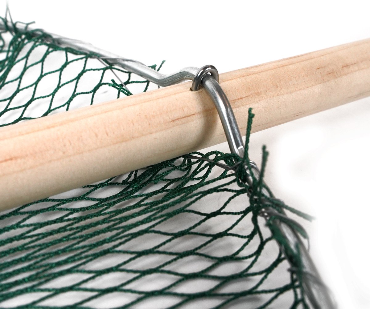 Garnalennet XL - Eurocatch - 40cm Breed -Houten steel 130cm lang ...