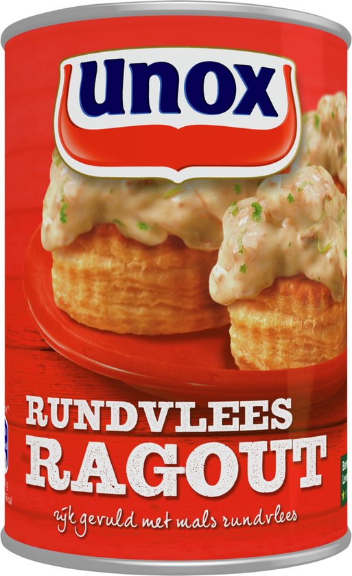 Unox Rundvleesragout - 8 x 400 gram - Voordeelverpakking | bol