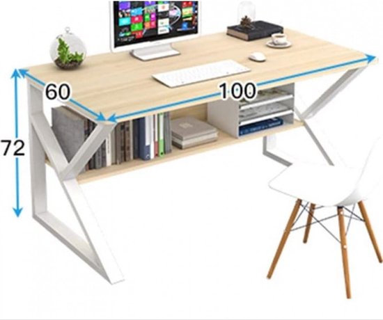Groot Computerbureau - Modern - Wit | bol