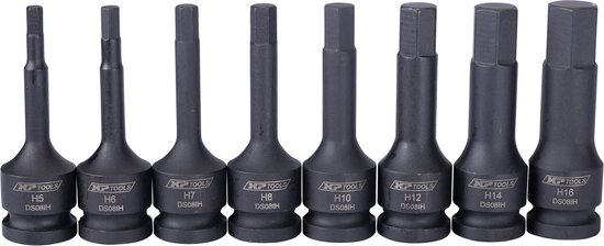 Impact doppenset inbus 1/2 8 delig | bol