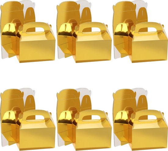 Belle Vous Goud Glanzende Feest Geschenken Doosjes (24 Pak) – 16 x 9,3 ...