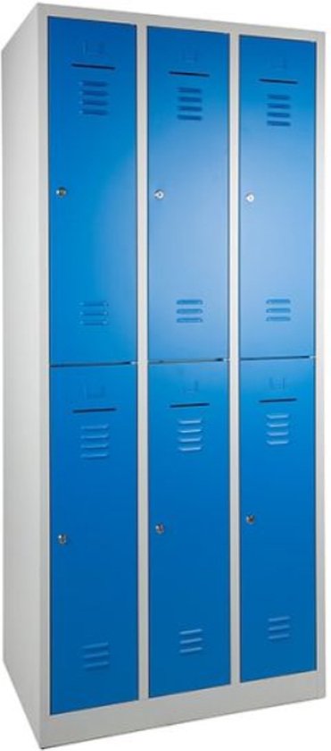 Lockerkast metaal WRC 6-deurs | bol