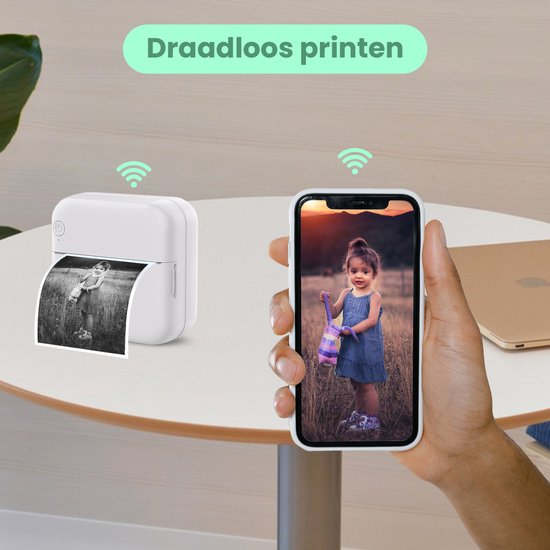 Mini Printer Voor Mobiel - Pocket Printers - Mobiele Fotoprinter - 10 ...