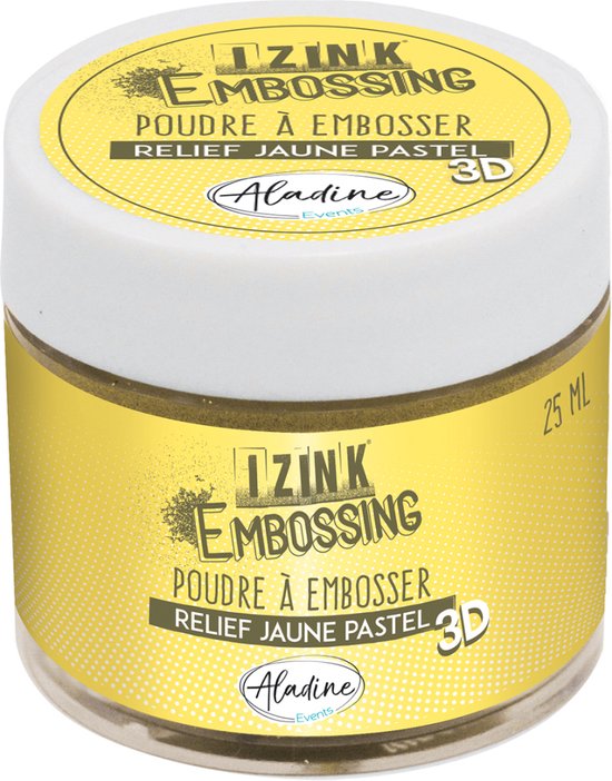 IZINK EMBOSSING POWDER PASTEL YELLOW - 25ML | bol