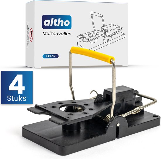 Altho Muizenvallen - Muizenklemmen - 4 stuks - Mouse traps - Muizenval ...