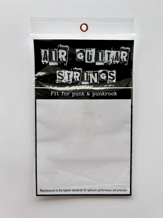 Air guitar strings - 2 zakjes - Snaren voor luchtgitaar - Fit for punk ...
