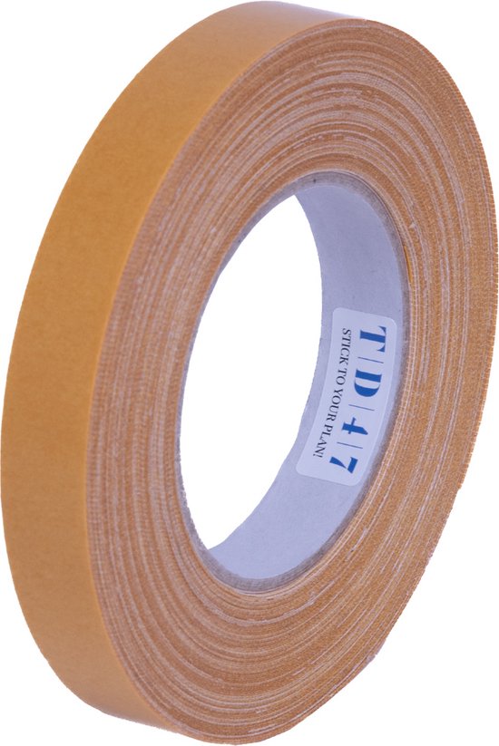 TD47 Dubbelzijdige High Tack linnen tape 19mm x 25m | bol