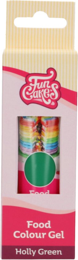 FunCakes Eetbare Kleurstof Gel voor Voeding - Hulstgroen - 30g | bol