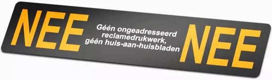 Nee Nee Sticker Brievenbus - Set van 2 Stickers | bol