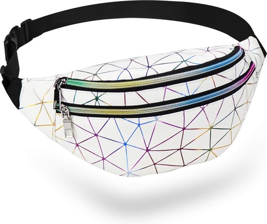 Heuptas PU-wit - waterdichte, verstelbare heuptas voor dames ...