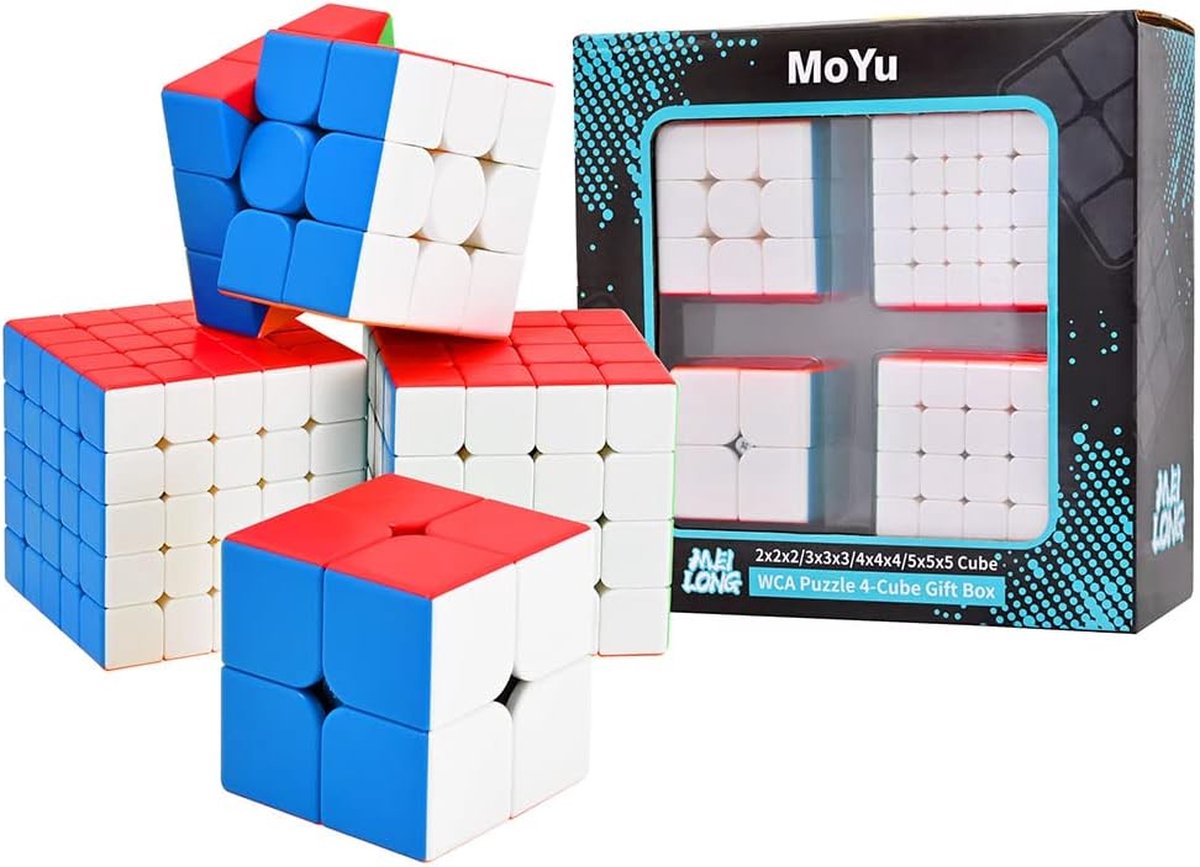 Speed Cube Set - Kubus Rubix - Moyu - Puzzelkubus - Breinbrekers - 2x2, 3x3, 4x4, 5x5... | bol.com