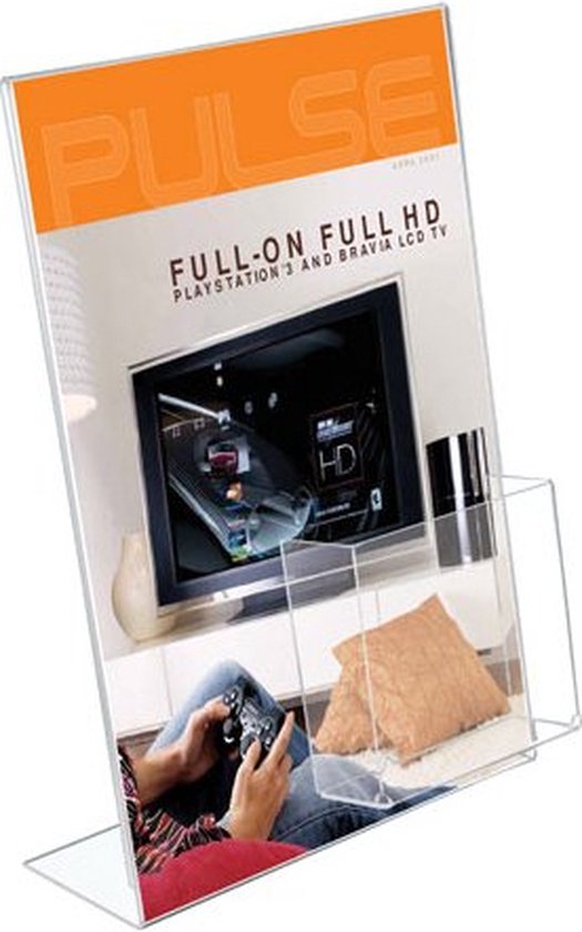 Folderdisplay L-Type A4 staand incl bak | bol