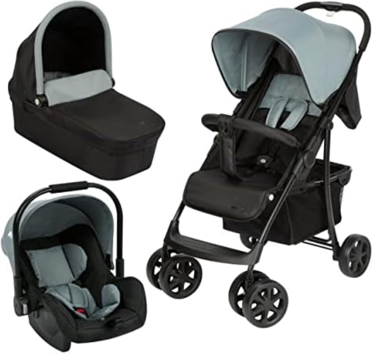 Kinderwagen 3 in 1 - Babywagen 3 in 1 - Wandelwagen - Kinderwagen 3 in ...