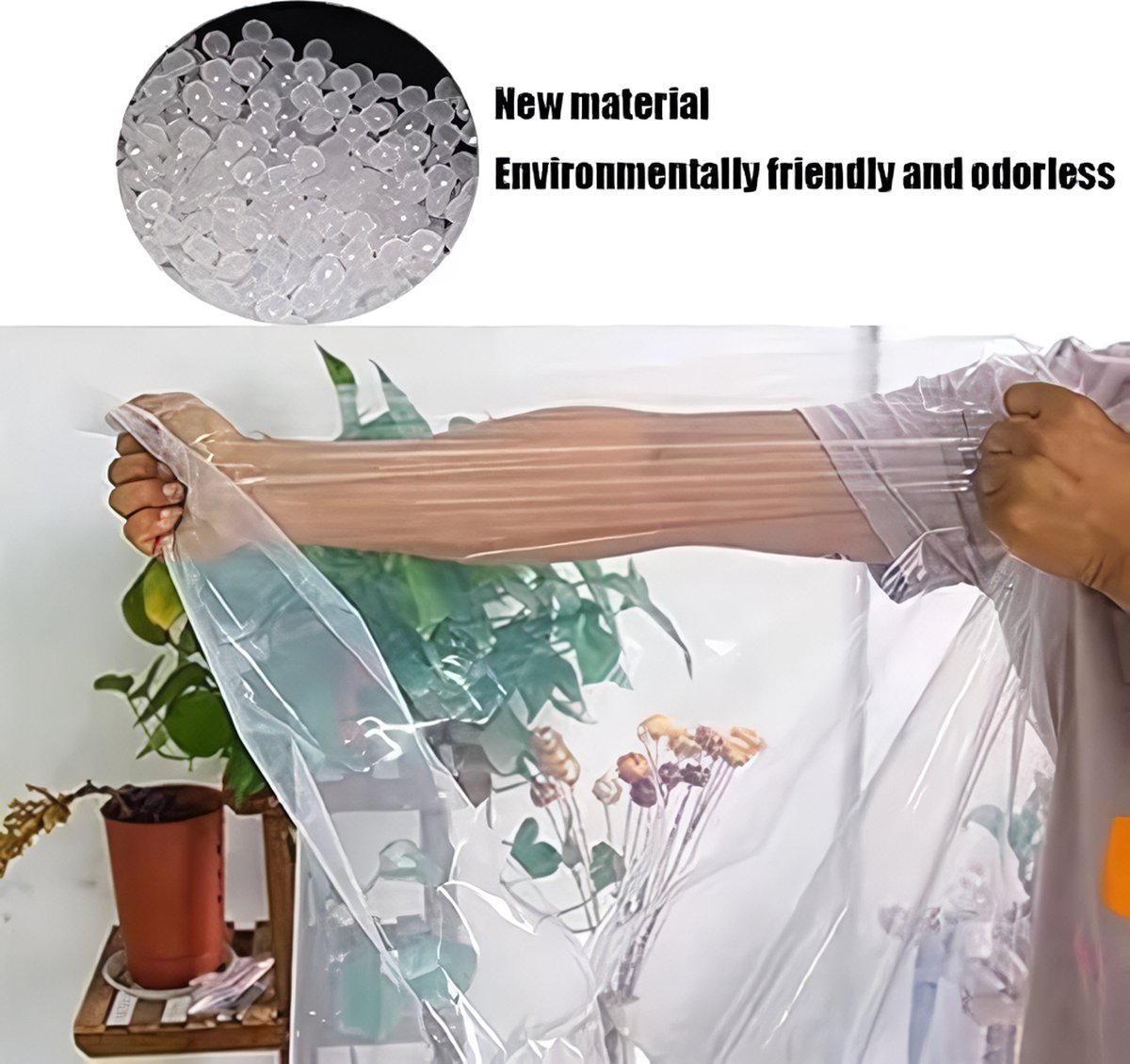 Transparant zeil met oogjes, waterdicht afdekzeil, doorzichtig, voor ...