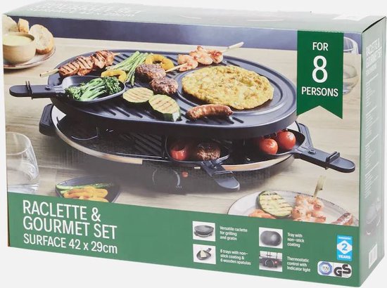 raclette- en gourmetset - 8 personen | bol