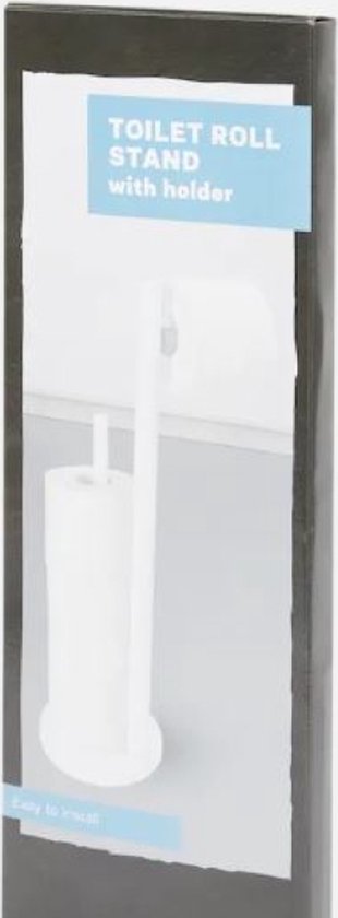 Toiletrol Staander met Houder - Wcrol houder Wit - voor 3 + 1 rol | bol
