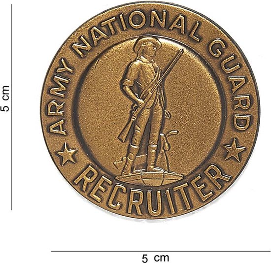 Embleem metaal National guard recruiting pin | bol