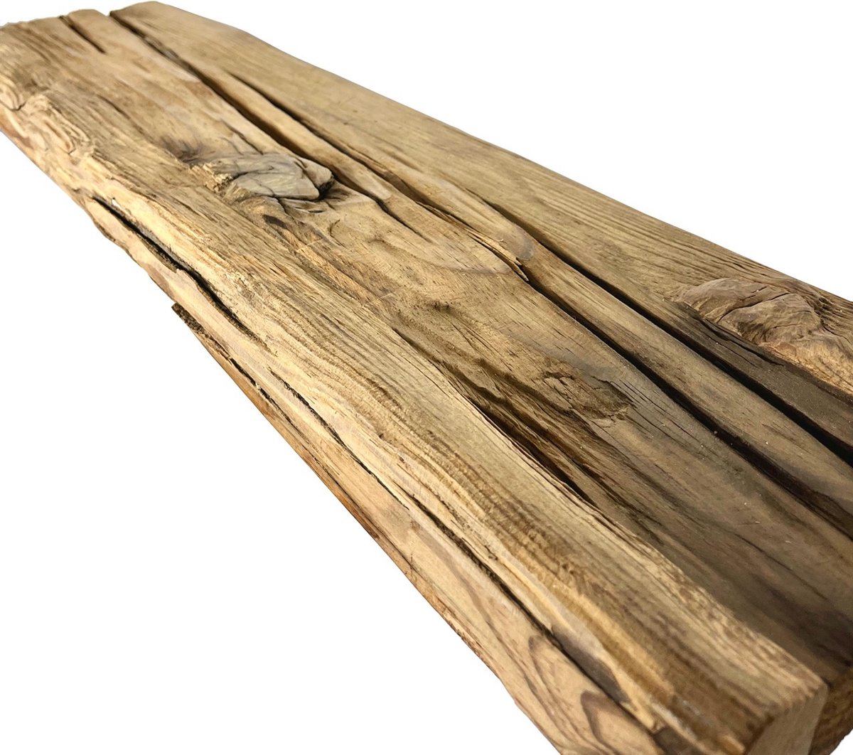 Rustiek eiken spoorwegplank 200 x 45 cm - Boomstam - Boomstam plank ...