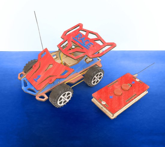 Satzuma - Make your own Wooden R.C. car - STEM | bol