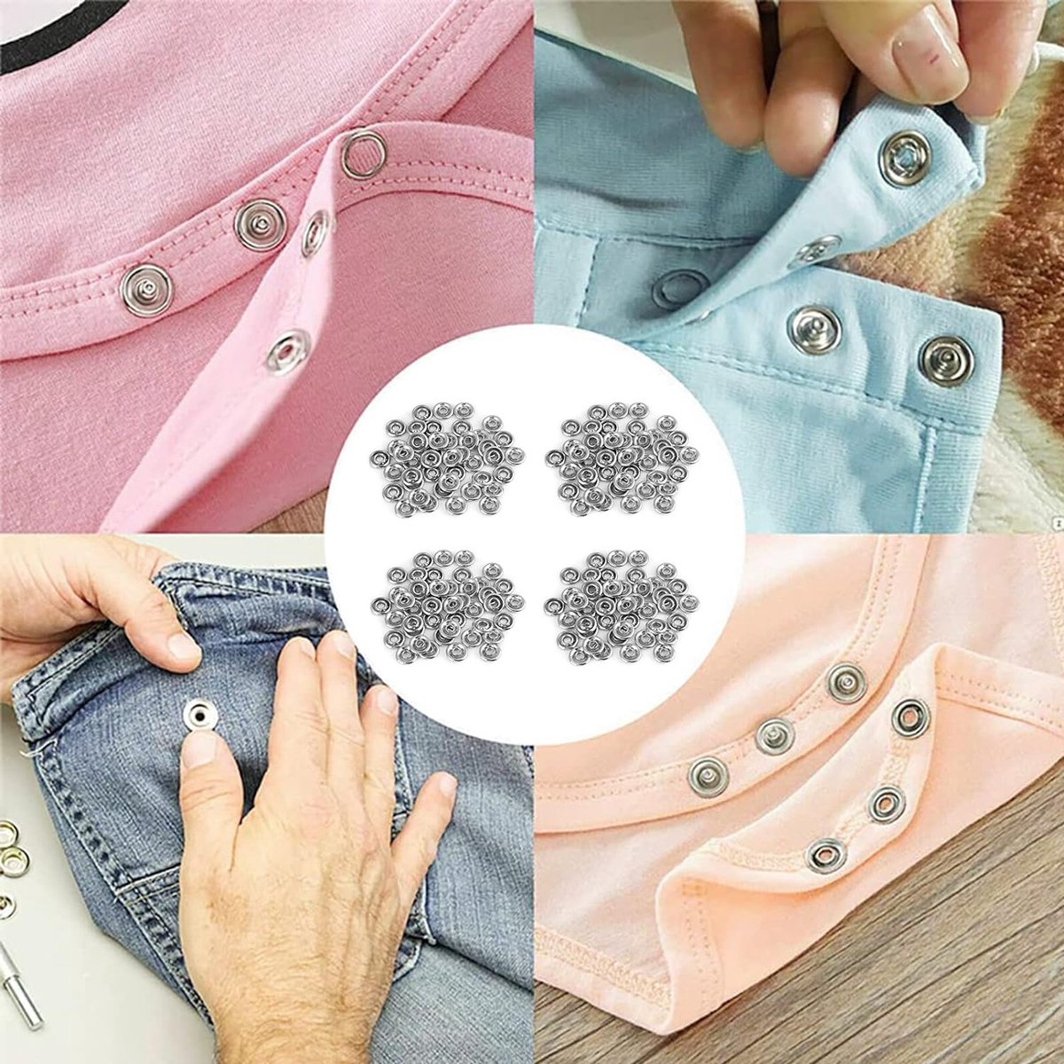Drukknopen van metaal, drukknopen om vast te schroeven, drukknopen ...