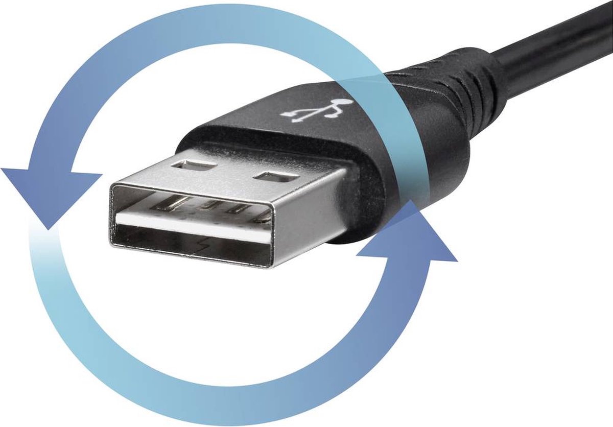 Renkforce USB-kabel USB 2.0 USB-A stekker, USB-micro-B stekker 1.00 m ...