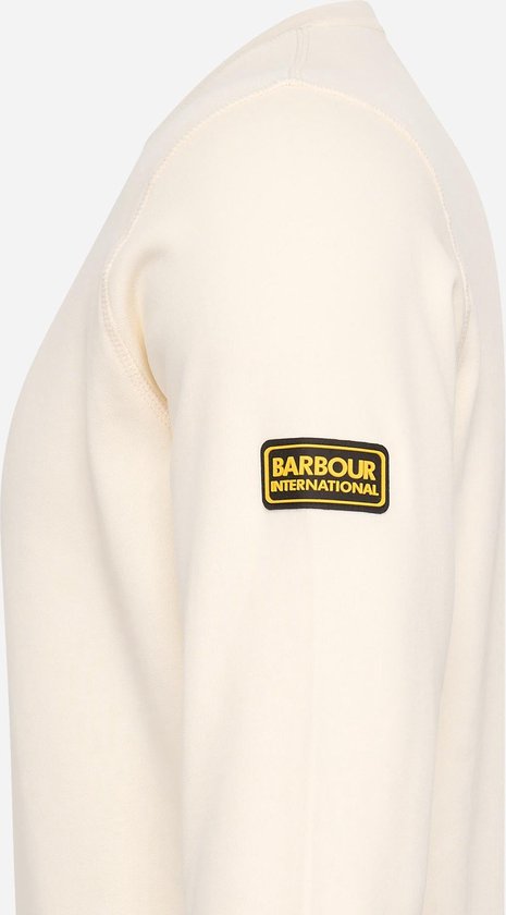 Barbour International Racer badge sweat - whisper white | bol