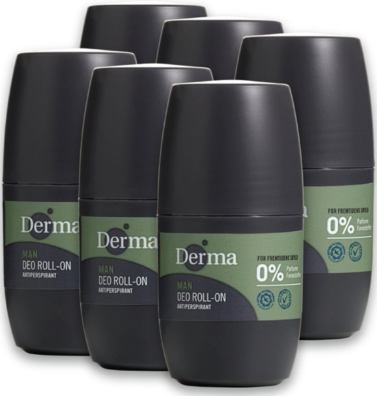Derma Eco Man - Deodorant Roller - 6 x 50 ML - Anti-transpirant ...