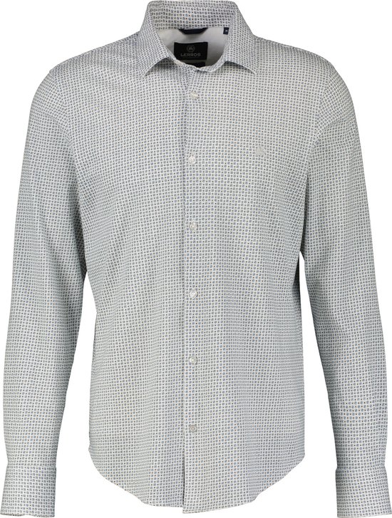 Lerros Overhemd Overhemd Met Grafisch Patroon 23d1075 100 White Mannen ...