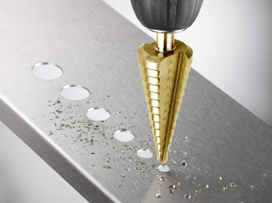 kwb-trapboor, 3-delige set met freesboor, 1 x 4 - 12 mm, 1x 4 - 30 mm ...