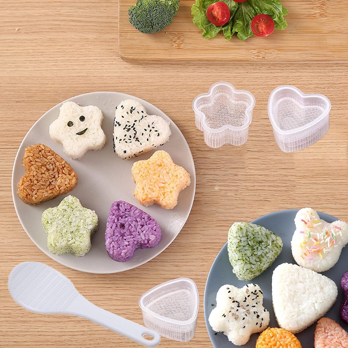 Moule à Sushi Onigiri, machine à riz, machine à Bento Onigiri, ensemble ...