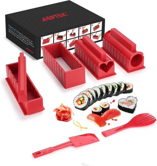 Sushi Maken Kit, Sushi Maker 11 STKS Compleet met Premium Sushi Mes ...
