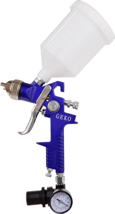 GEKO HVLP verfspuitpistool - 1,4 mm nozzle - met luchtregelaar ...