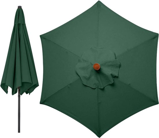 300 cm parasol, vervangende hoes, 6 baleinen, vervangende parasol ...