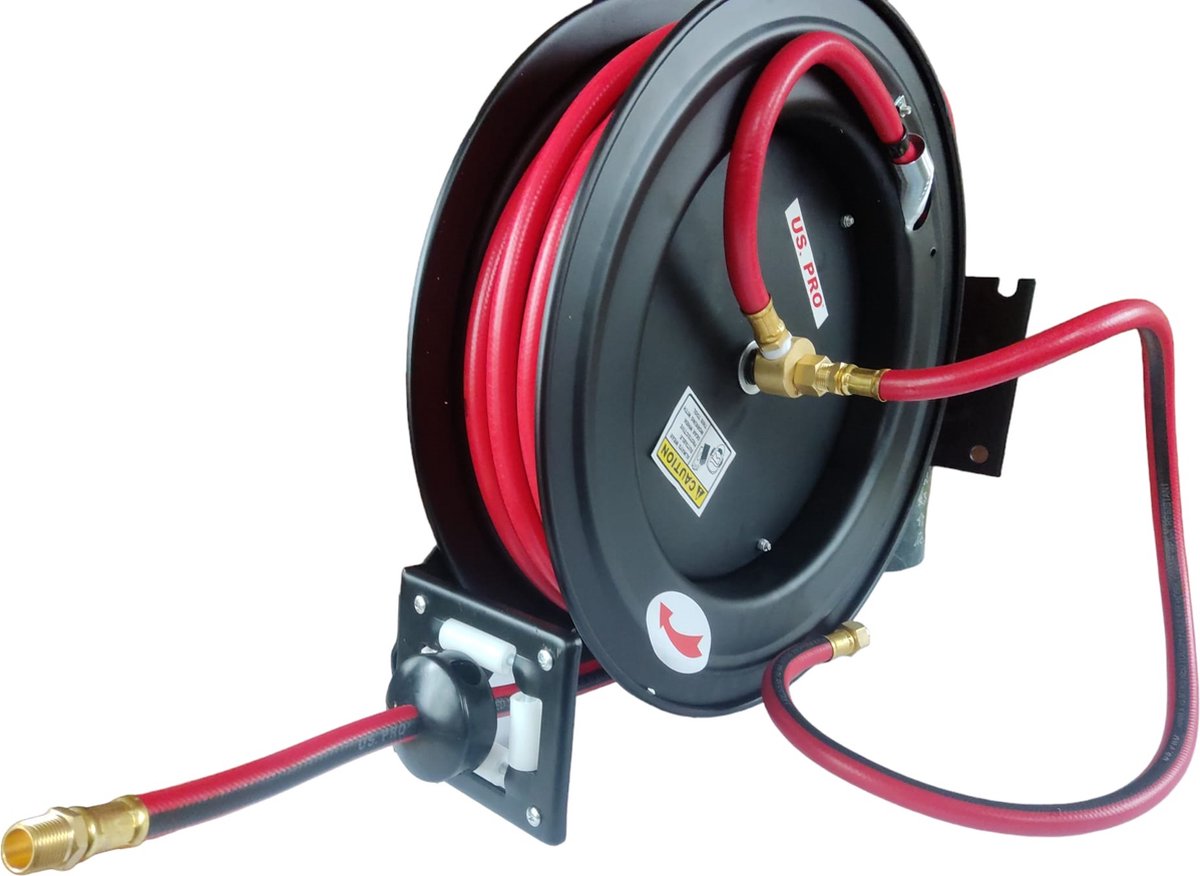Professionele automatische luchtslanghaspel 15 meter | bol