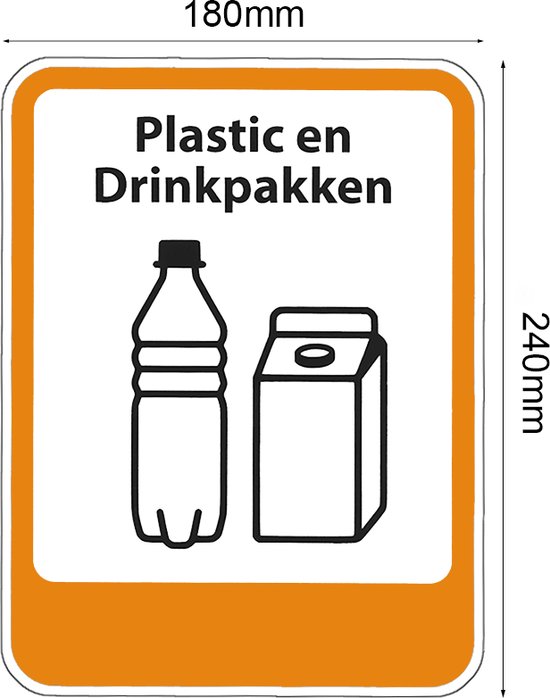 Stickervel - Plastic en Drinkpakken - container sticker - kliko sticker ...