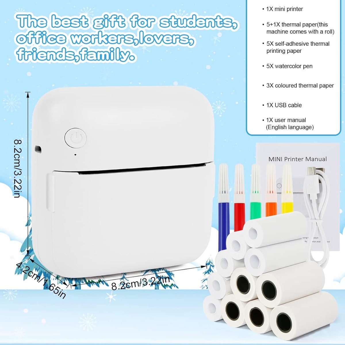 Mini Printer - Mini Printer Voor Mobiel - Pocket Printer - Mobiele ...