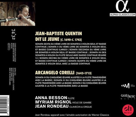 Anna Besson, Jean Rondeau, Myriam Rignol - Flute Sonatas (CD), Anna ...