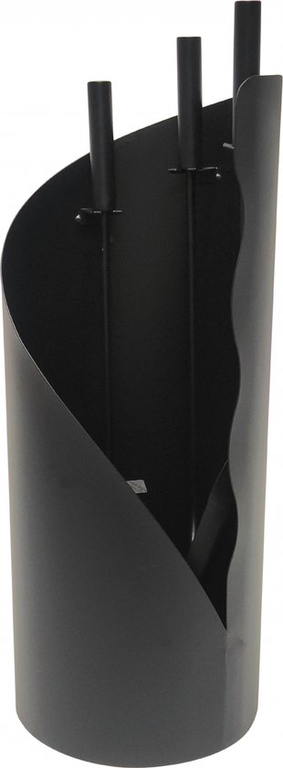 Practo Home Haardset - 3-delig haardgereedschap - Zwart - Open haard | bol