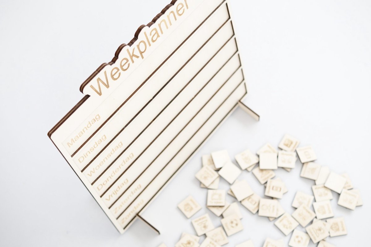 Houten weekplanner - Weekplanner - Planner - Pictogrammen planner ...