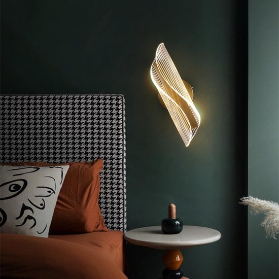 LED-Muurlamp Indoor Modern, 16W Acryl LED-Muurlamp met Verstelbare ...