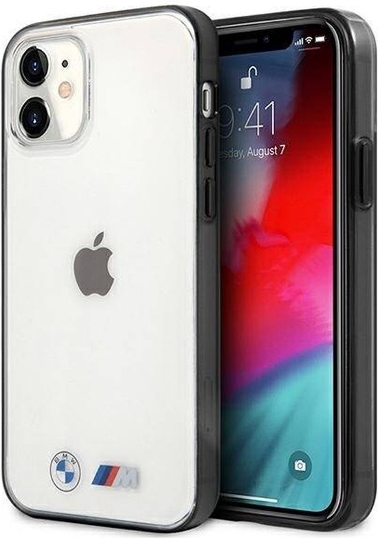 BMW Case Apple iPhone 12 Mini Sandblast Clear Hardcase | bol