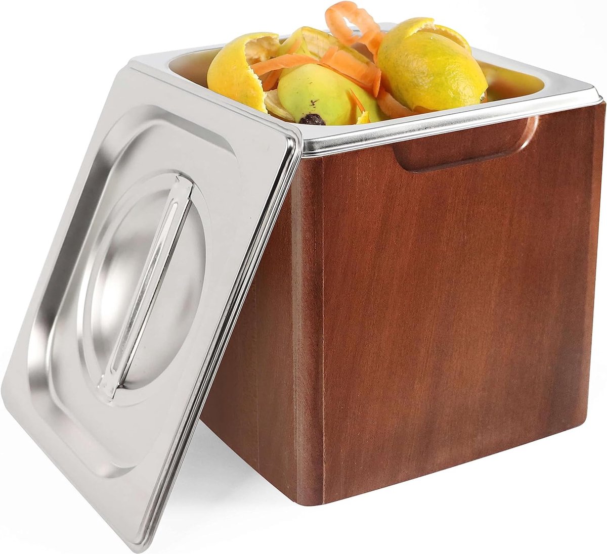 KYONANO Organic waste bin, compost bin made of stainless steel and ...